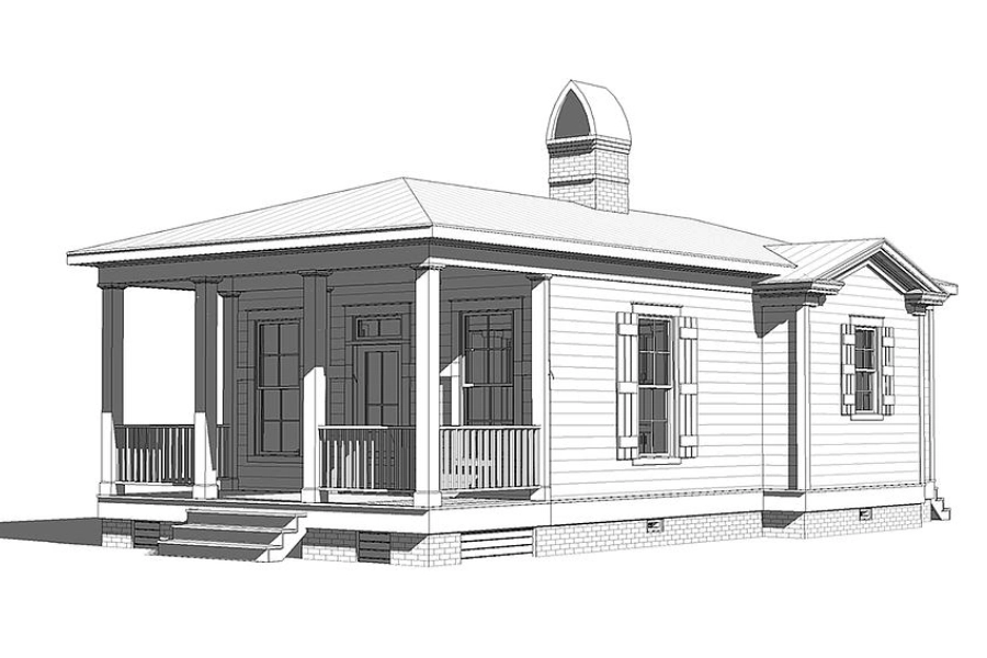 Artist Studio Cottage | House Plans by John Tee